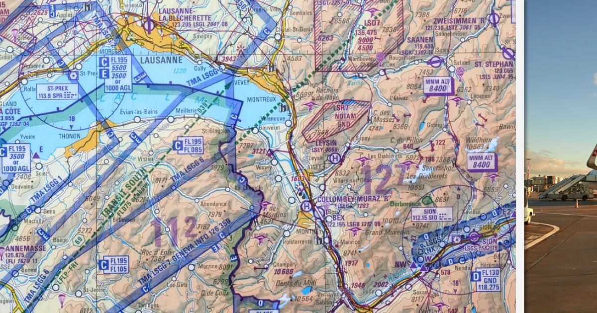 Aeronautical Chart ICAO Switzerland 1:500000 | swisstopo Online Shop