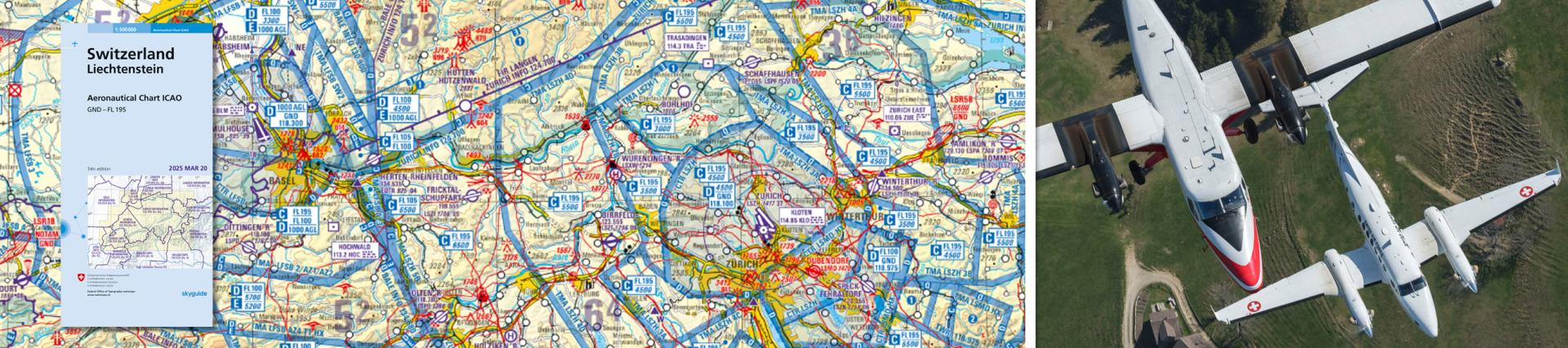 Aeronautical Chart ICAO Switzerland 1:500000 | swisstopo Online Shop